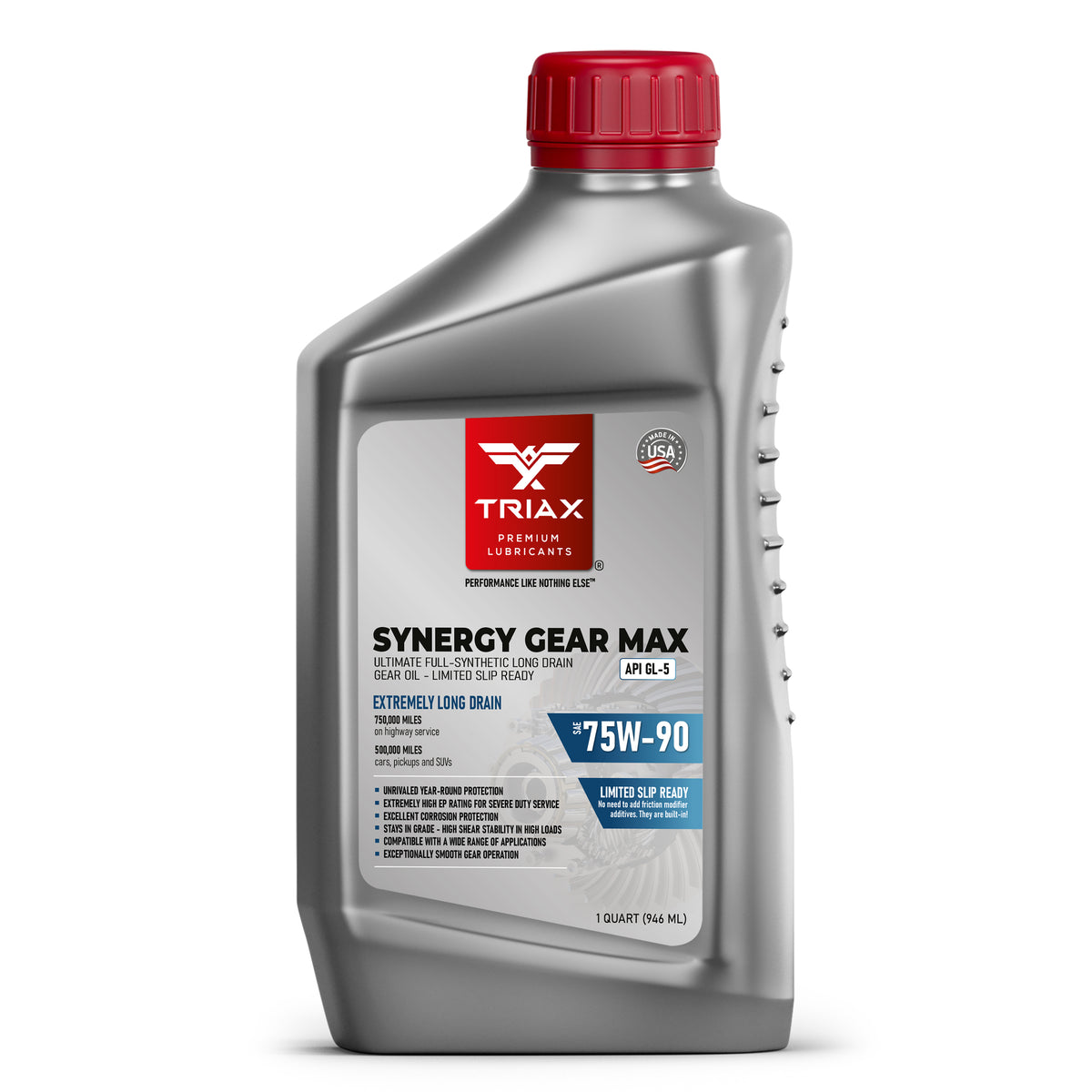 TRIAX Synergy Gear MAX 75W-90 Full Synthetic (GL-5, LS) – uleidemotor.com